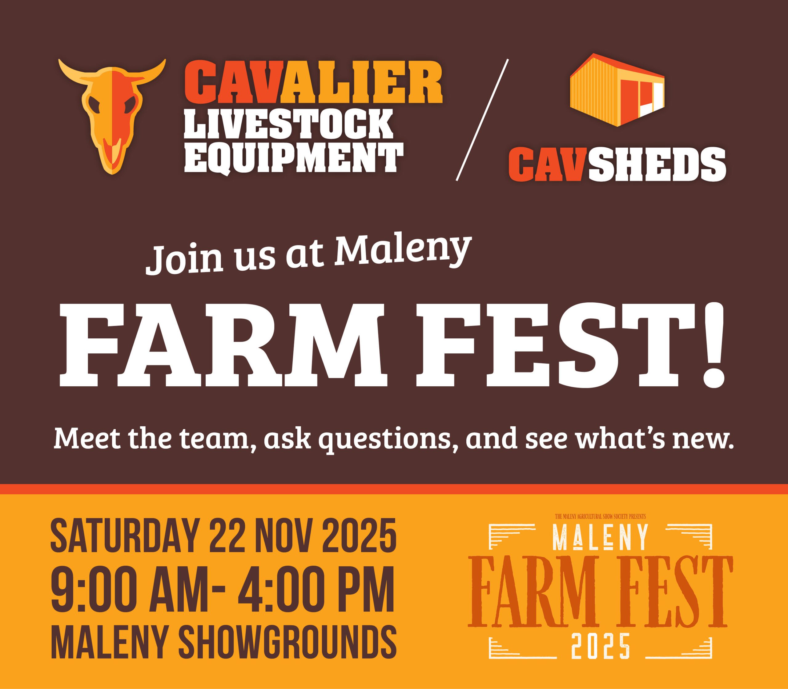 Upcoming Events - Cav Sheds